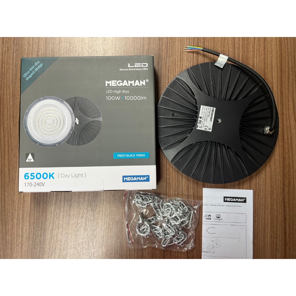 โคมไฮเบย์ LED High Bay UFO MEGAMAN ขนาด 100w, 150w และ 200w แสงขาว ...