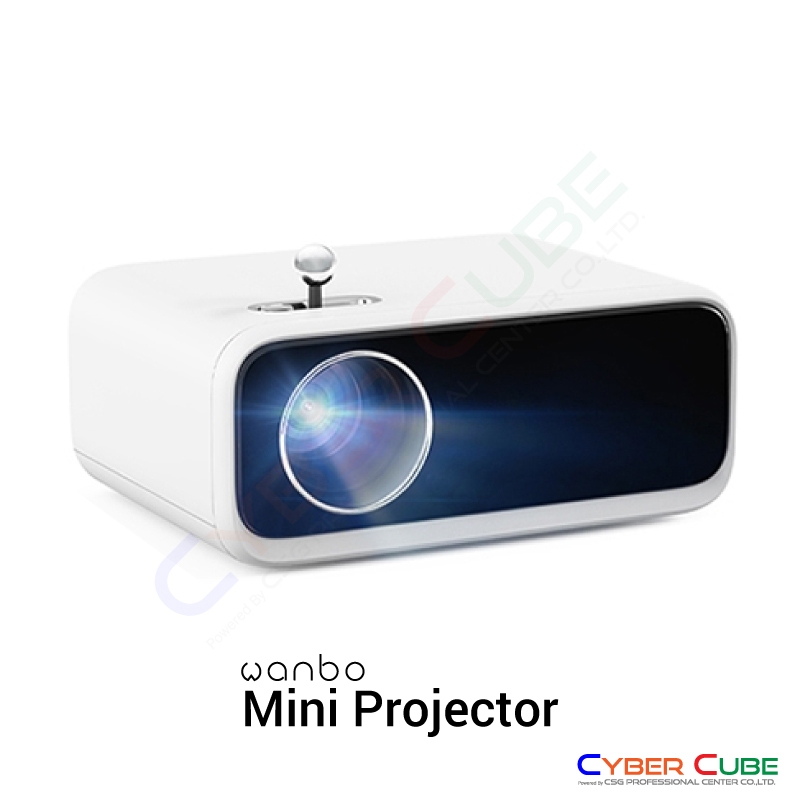 Wanbo Mini Projector (White) 720P (รองรับการเล่นไฟล์ 1080P) โปรเจคเตอร์ ...
