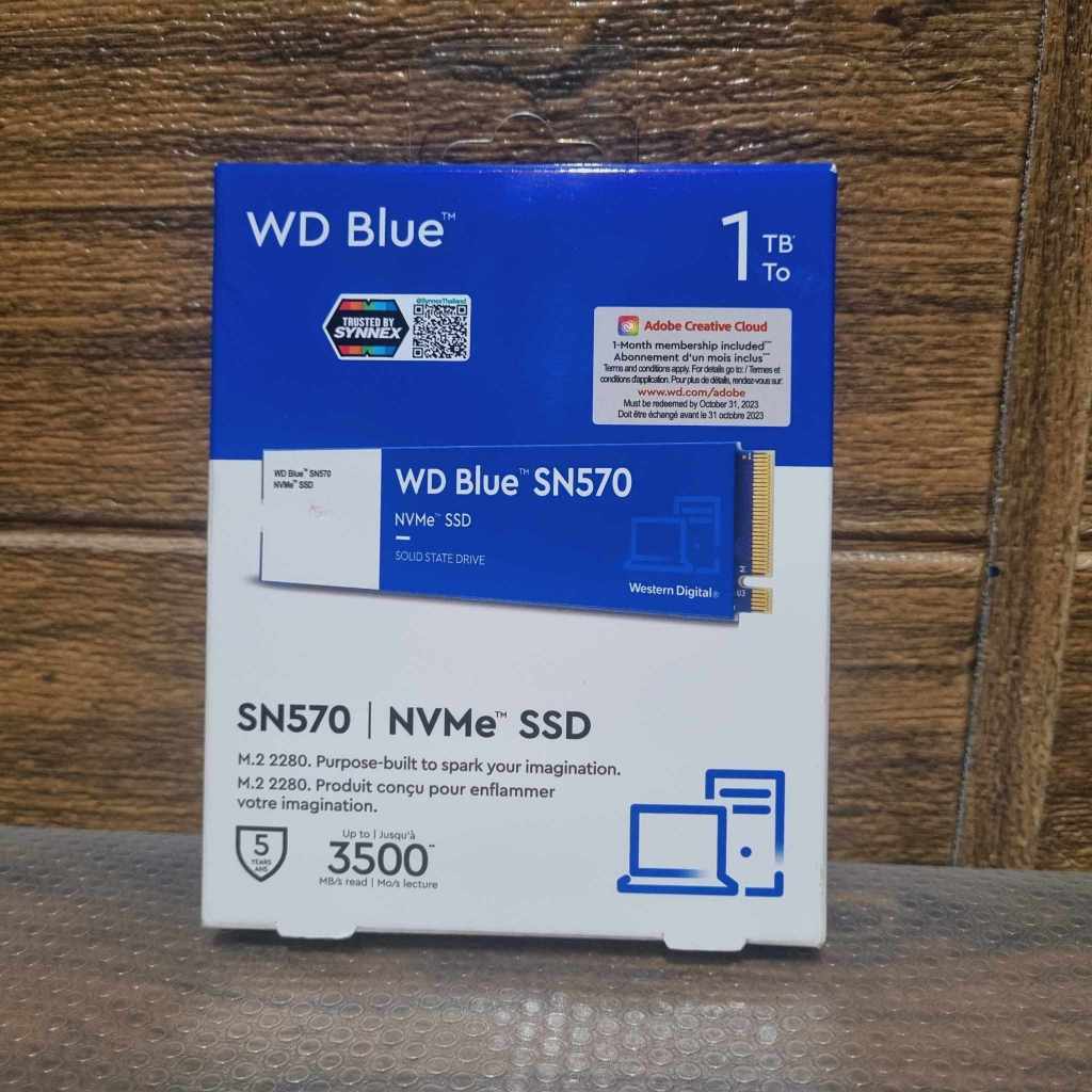 (เอสเอสดี) WD BLUE SN570 1TB SSD - PCIe 3/NVMe M.2 2280 มือ2 สภาพใหม่ ...