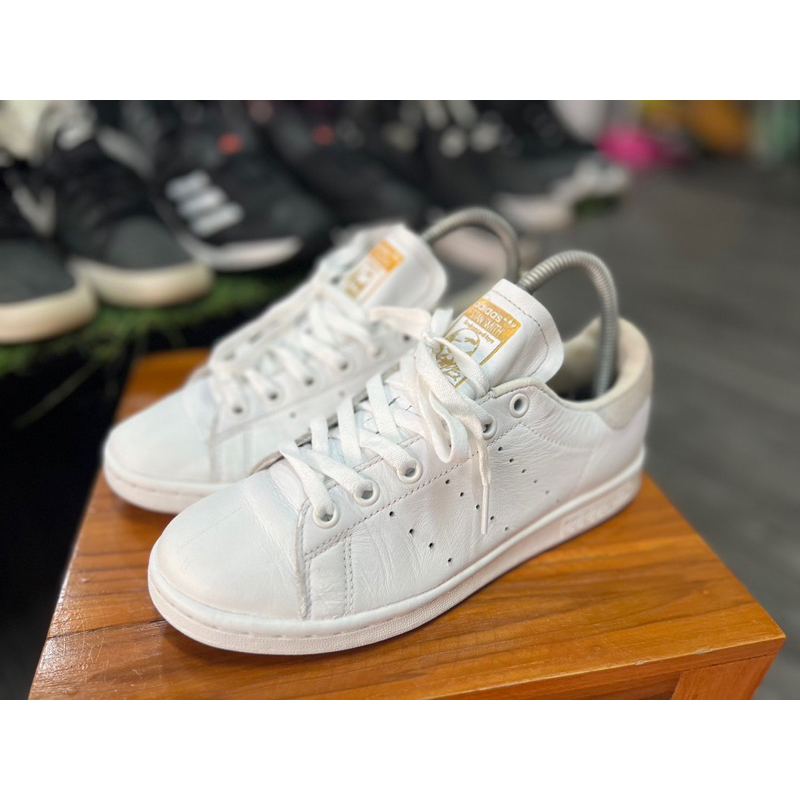 รองเท้ามือสองของแท้ Adidas Stand Smith ขาวล้วน เบอร์ 37 ยาว 23 ซม. ...