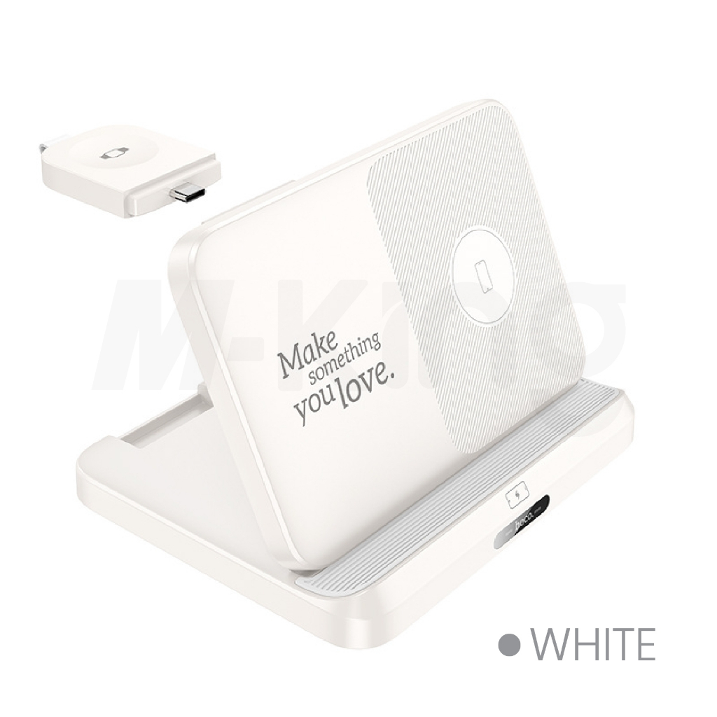 พร้อมส่งHOCO CQ7 Pass folding 3-in-1 wireless fast charger(iWatch+SAM ...