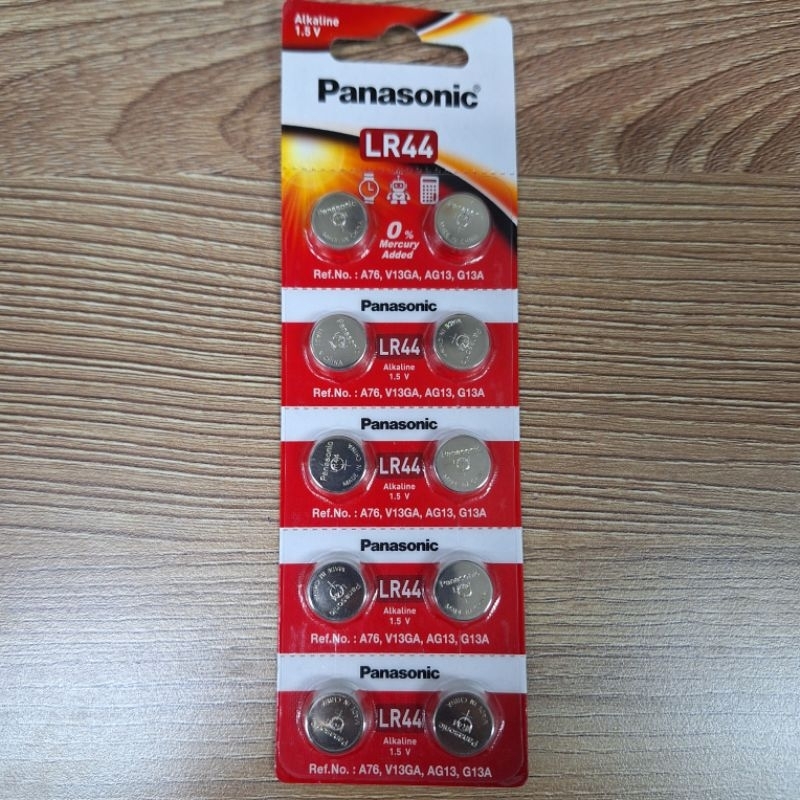ถ่านกระดุม Panasonic อัลคาไลน์ 1.5 โวลท์ LR44 แท้บริษัทชัวร์ 100% บริษัทพานาโซนิค ซิลเซลล์ (ราคา ...