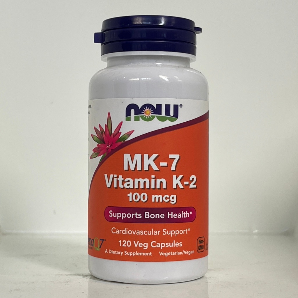 NOW Foods MK-7 วิตามิน K-2 ขนาด 100mcg. 120 vegan capsules บำรุงสุขภาพ ...