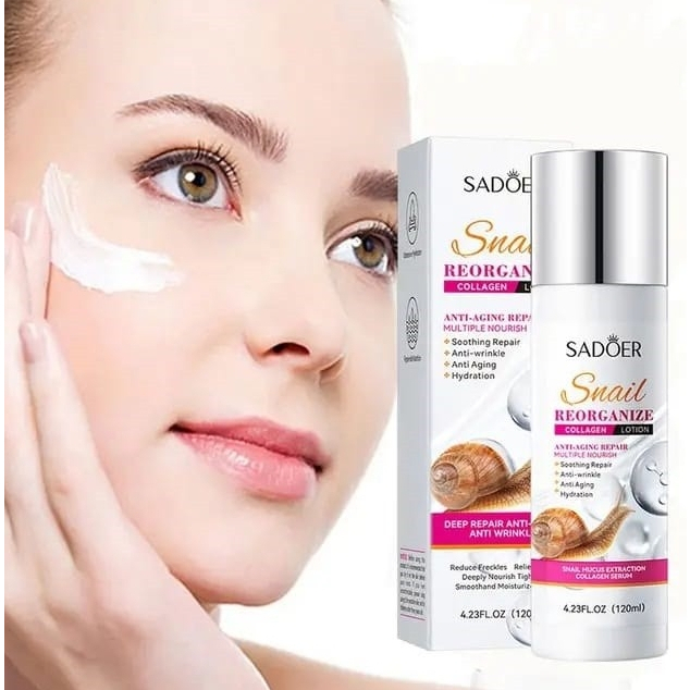 ( มีส่งด่วน ) SADOER SNAIL REORANIZE COLLAGEN LOTION โลชั่น บำรุงผิว ...