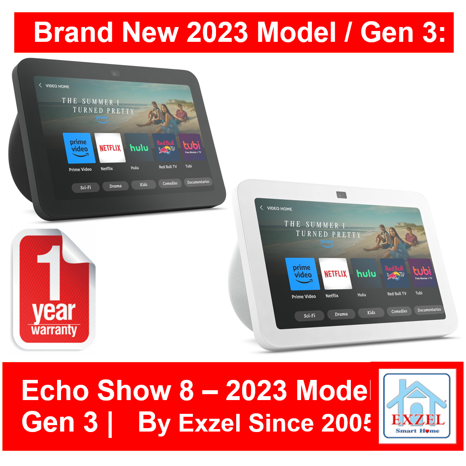 Amazon Echo Show 8 - Gen 3, 2023 Release - 3rd Gen | Fast 1 Day Ship ...