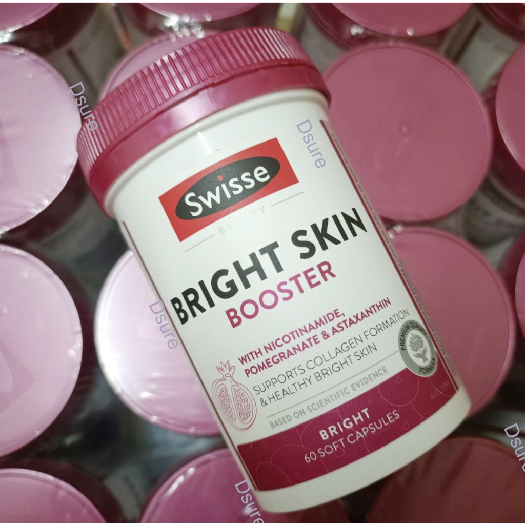 พร้อมส่ง New!! Swisse Bright Skin Booster 60 เม็ด (Exp.07/25) บำรุงผิว ...