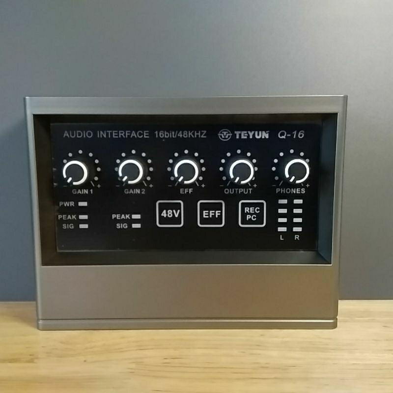 Teyun Q16 ออดิโออินเตอร์เฟส บันทึกเสียง16bit/48khz | Shopee Thailand