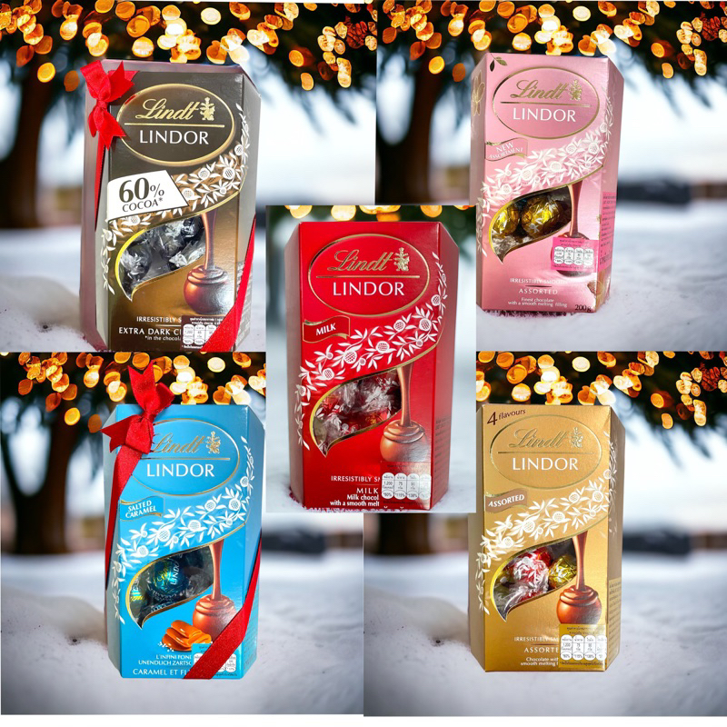 Lindt lindor chocolate assorted / milk chocolate ขนาด75g.ลินด์ ...