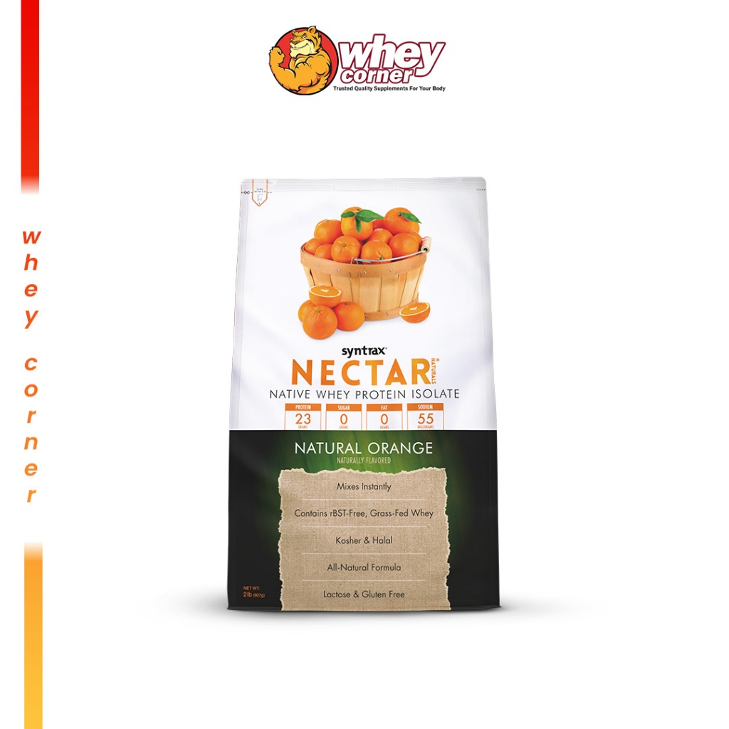(เมื่อซื้อ 2 ถุง รับฟรี! Aerobag 1 ใบ) Syntrax Nectar Naturals Whey ...