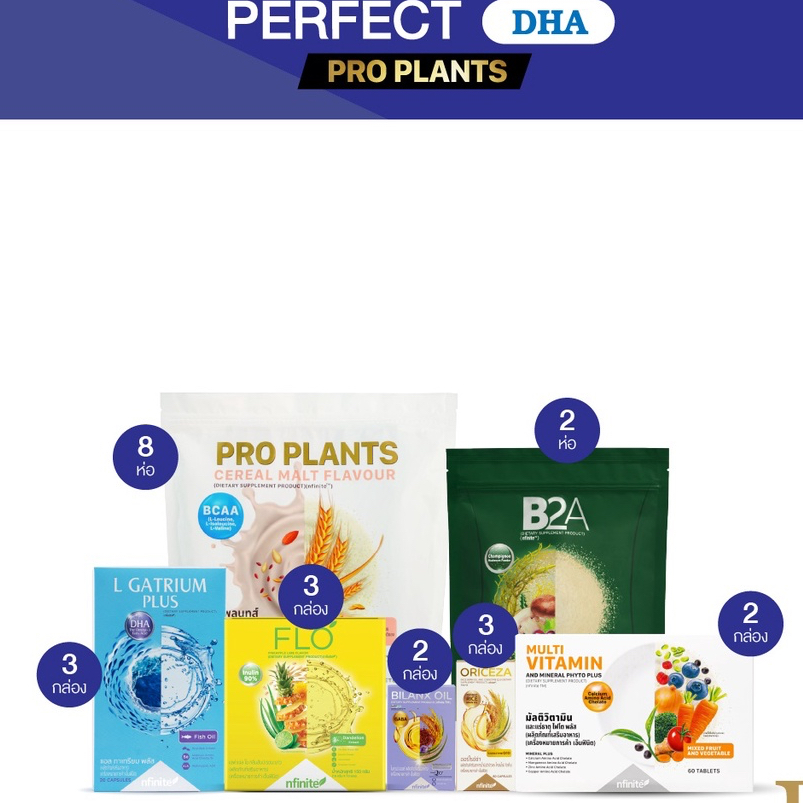 Reborn III Perfect DHA (PRO PLANTS CEREAL MALT) | Shopee Thailand