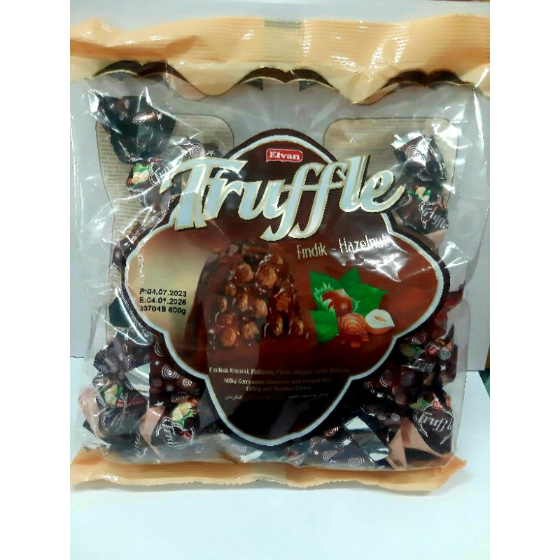 Elvan Truffle Findik-Hazelnutช็อกโกแลตนำเข้า แพ๊ค500กรัม(มี32ชิ้น ...