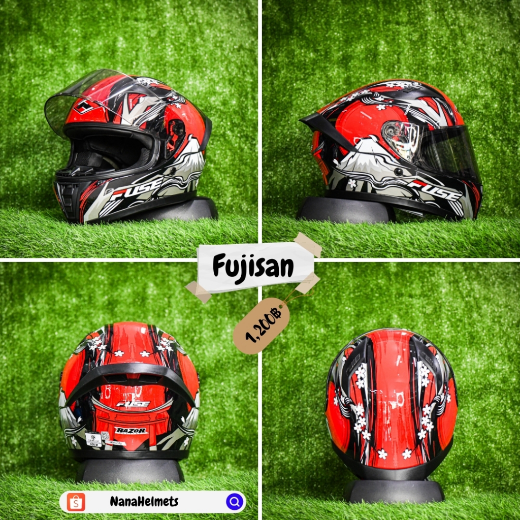 หมวกกันน็อคเต็มใบ FUSE RAZOR SP ลายFUJISAN | Shopee Thailand