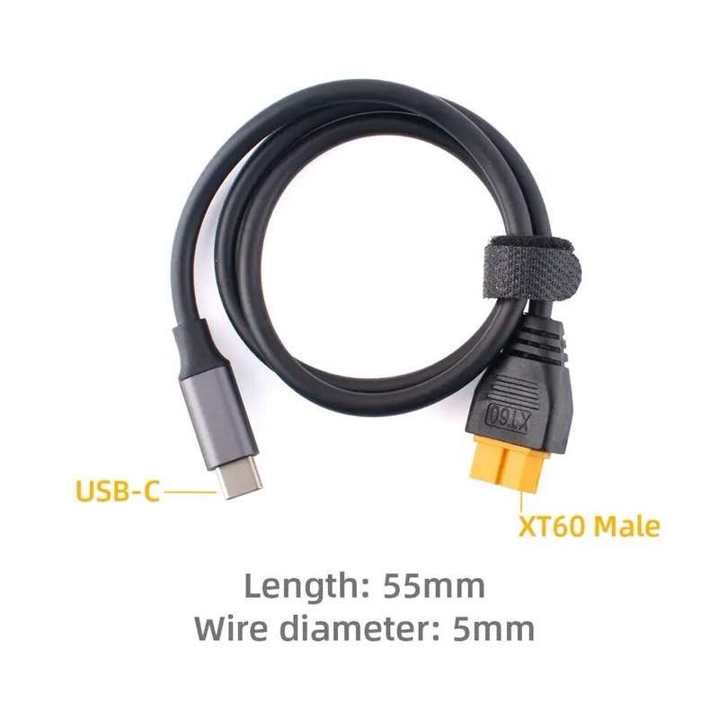 USB-C กับสายชาร์จ XT60สำหรับ toolkitrc SC100 Type-C เพื่อ XT60สายสำหรับ toolkitrc M7 M8S M6D M6 ...