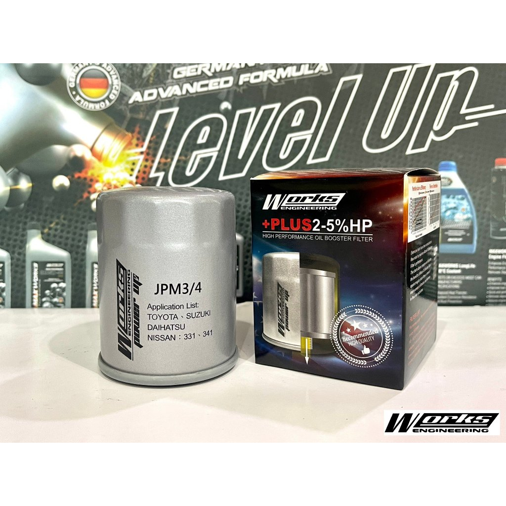 Works Oil filter ไส้กรองน้ำมันเครื่อง JPM3/4 ,Toyota Daihatsu Nissan ...
