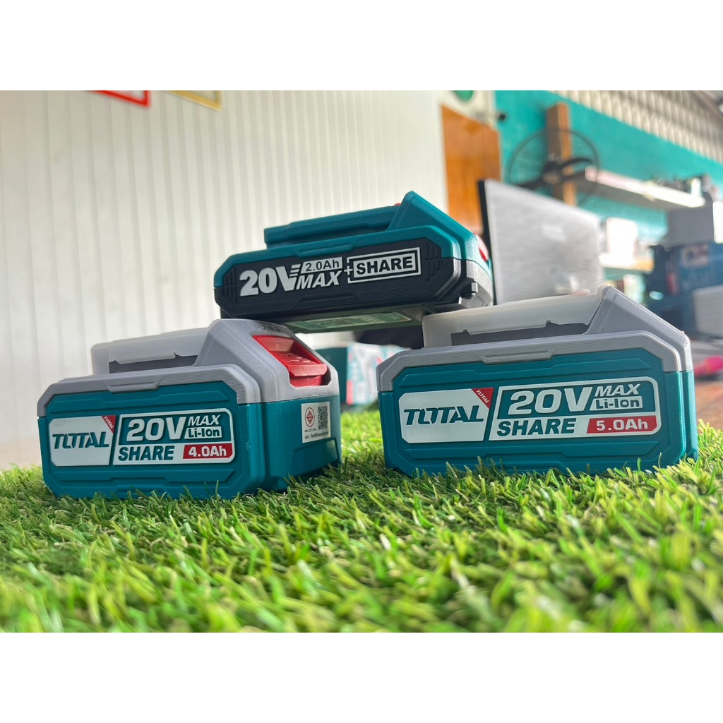 แบตเตอรี่ลิเธียม -ไอออน 20V 2.0Ah / 4.0Ah / 5.0Ah TOTAL รุ่น TFBLI20011 ...