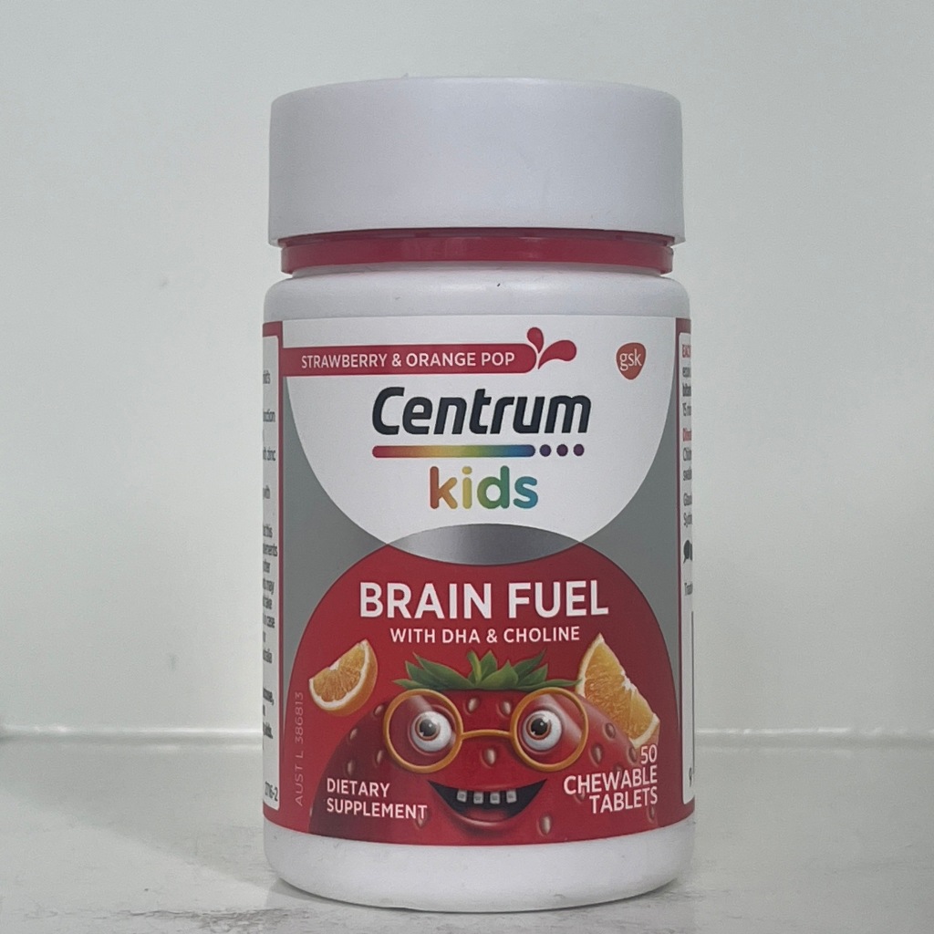 Centrum Kids Brain Fuel 50เม็ดเคี้ยว สนับสนุนสุขภาพทางปัญญาของเด็ก ระบบ ...