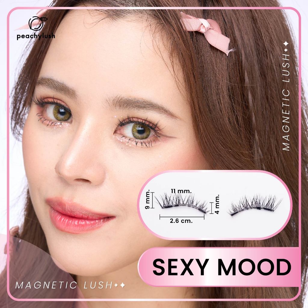 PEACHY LUSH ขนตาแม่เหล็ก รุ่น SEXY MOOD (เฉพาะขนตา) | Shopee Thailand