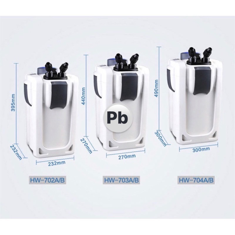 กรองนอกตู้SUNSUN HW-702B/703B/704Bพร้อมหลอดยูวี มีปั๊ม กรองน้ำได้ ...