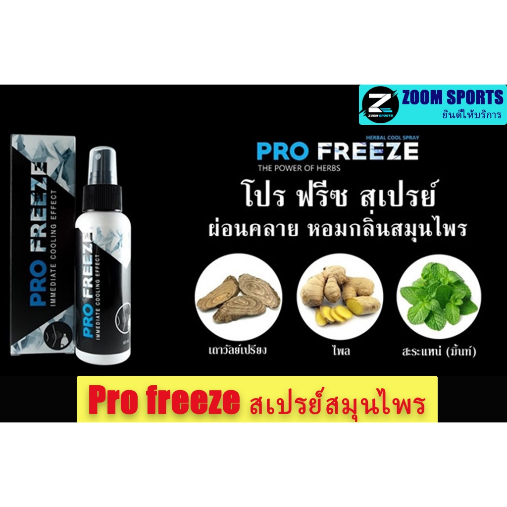 Pro freeze สมุนไพรคล้ายกล้ามเนื้อ สูตรเย็น | Shopee Thailand