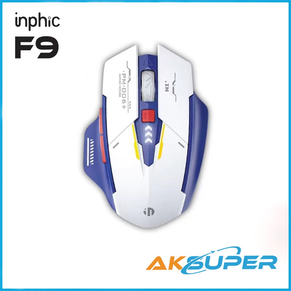 ！พร้อมส่ง ！Inphic F9 เมาส์ไร้สาย(มีแบตในตัว) เมาส์เกมมิ่ง เมาส์บลูทูธ ...