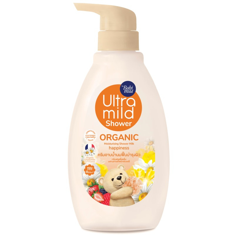 Babimild Ultra Mild shower เบบี้มายด์ ครีมอาบน้ำ สูตรน้ำนมฟื้นฟูผิว 360 ...
