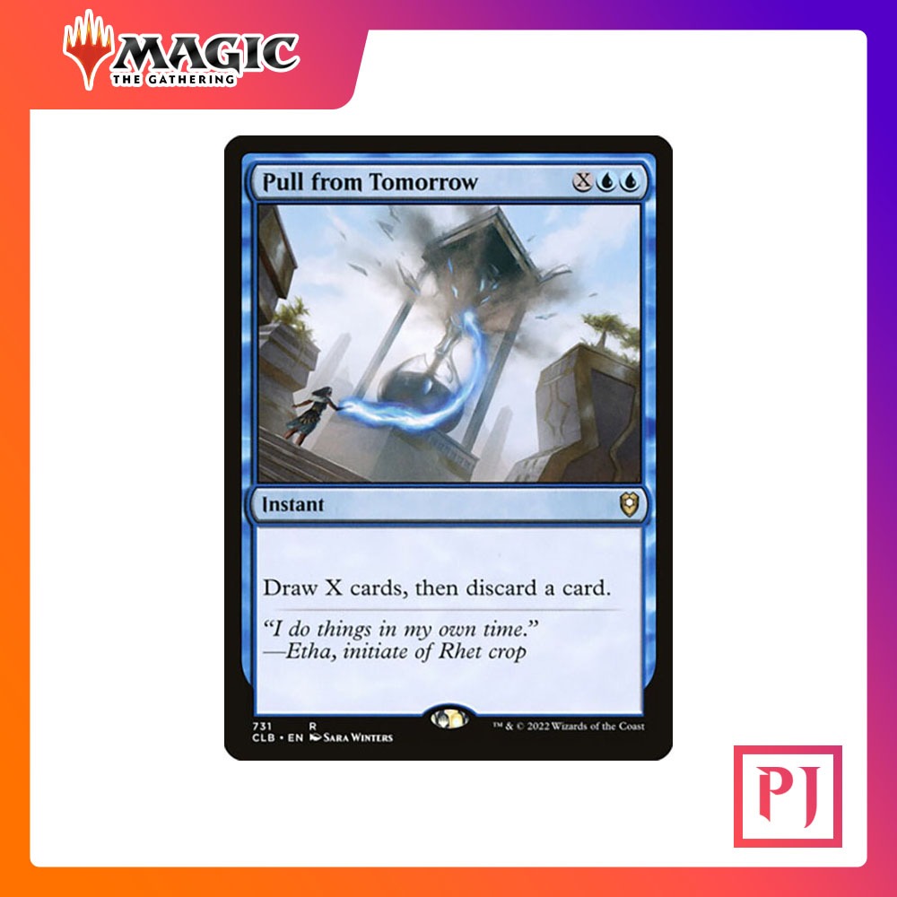 [MTG] Pull from Tomorrow [CLB] [BLUE] [RARE] [NORMAL] [ENG] (การ์ดเมจิค ...