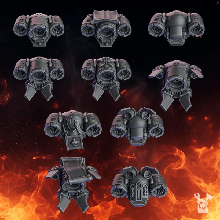 Pactum Aeternum Jetpacks High quality and detailed 3d print miniature ...