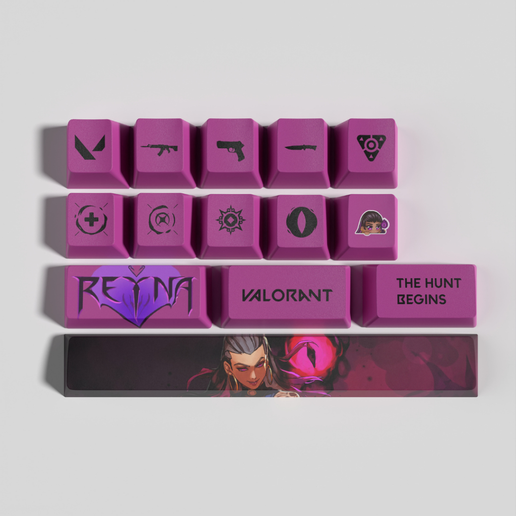 (พร้อมส่งจากไทย) Valorant Keycap คีย์แคป ปุ่มกดคีย์บอร์ด 14 keys OEM ...
