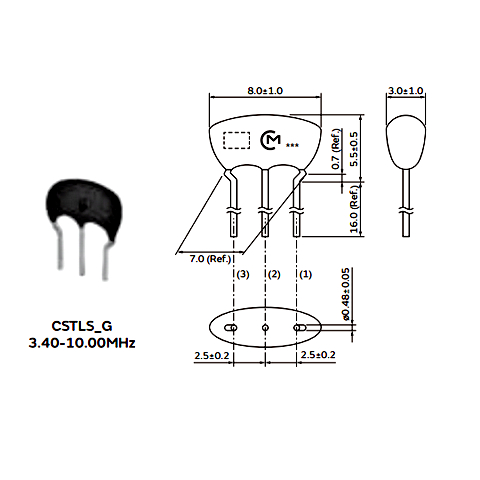 Ceramic Resonator 3Pin X-TAL Crystal Crystals 3.58M 4M 8M 10M 16M 20M 3 ...