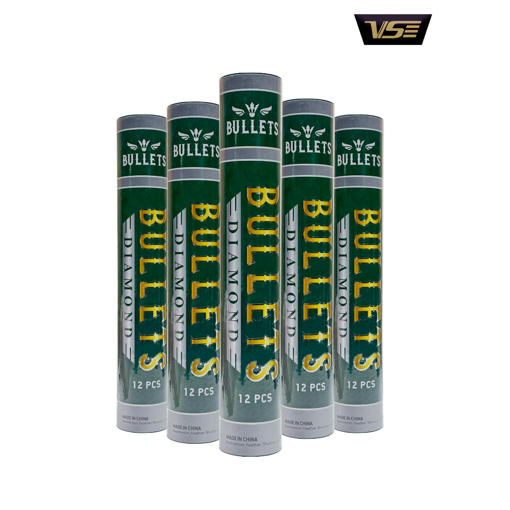 ลูกแบดมินตัน ลูกขนไก่ BULLETS DIAMOND SPEED 75 / 76 | Shopee Thailand
