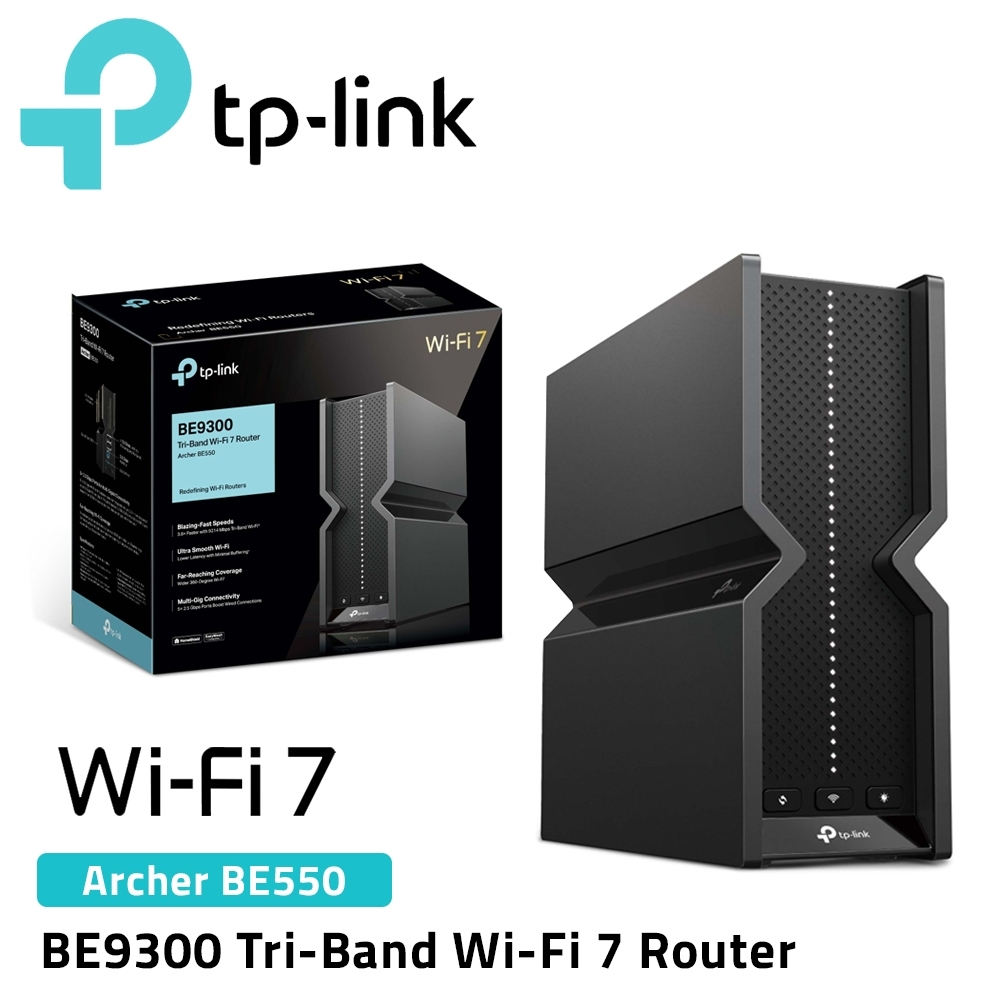 TP-LINK (Archer BE550) BE9300 Tri-Band Wi-Fi 7 Router ด้วยประสิทธิภาพ ...