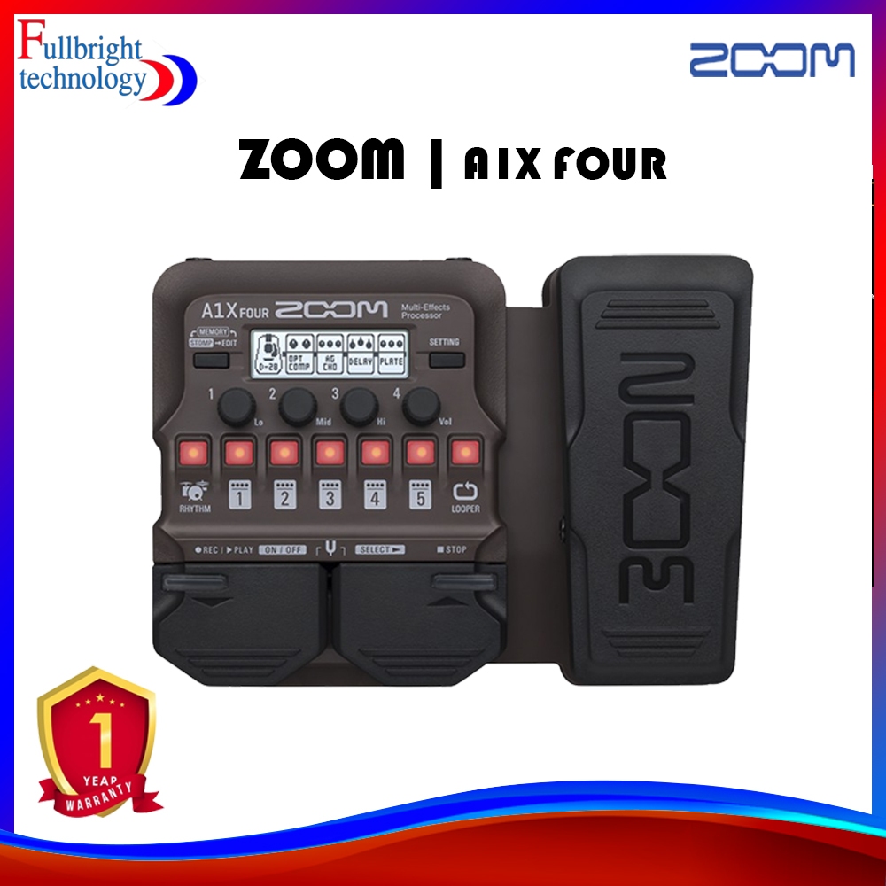 ZOOM A1X Four Acoustic Multi-Effects Processor เอฟเฟคกีตาร์โปร่ง ...
