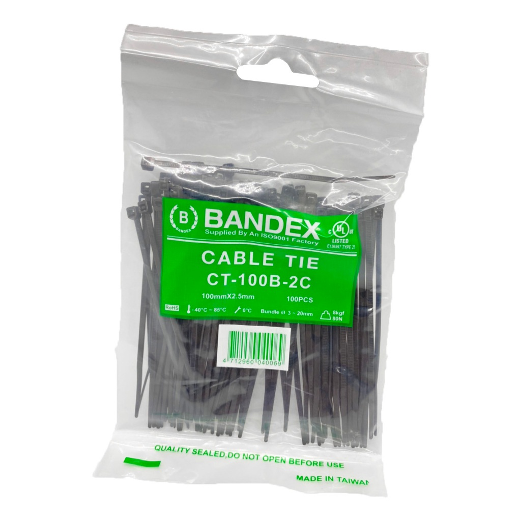 BANDEX Cable Tie เคเบิ้ลไท มี 3 ขนาดให้เลือก 4 นิ้ว 6 นิ้ว 8 นิ้ว สีขาว ...