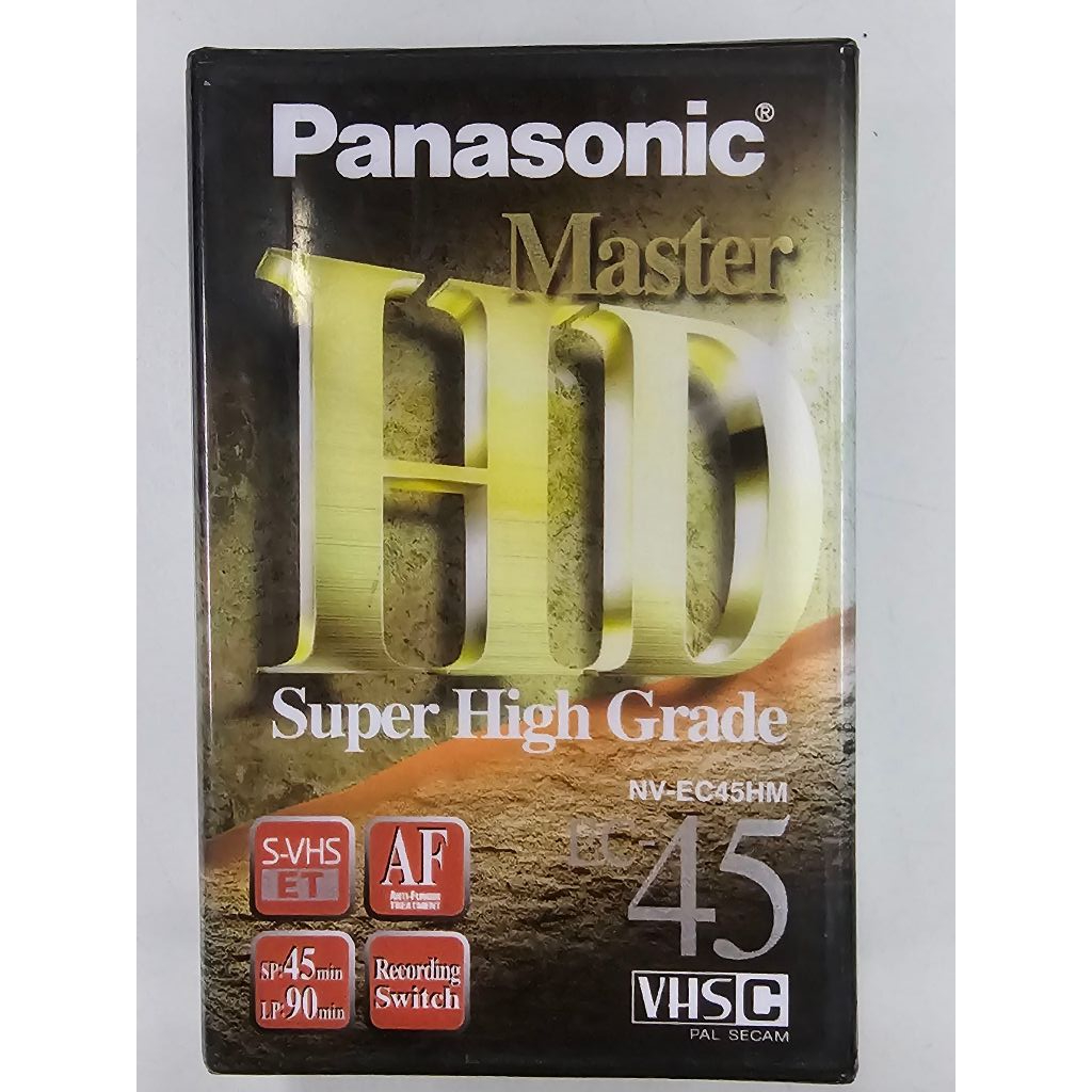 Panasonic Master HD VHS-C EC-45 PAL Camcorder Video Tape Cassettes ...