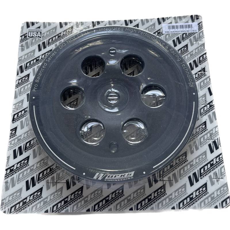 Works engineering Crank Pulley Light weight Pro-balance Toyota Vios ...