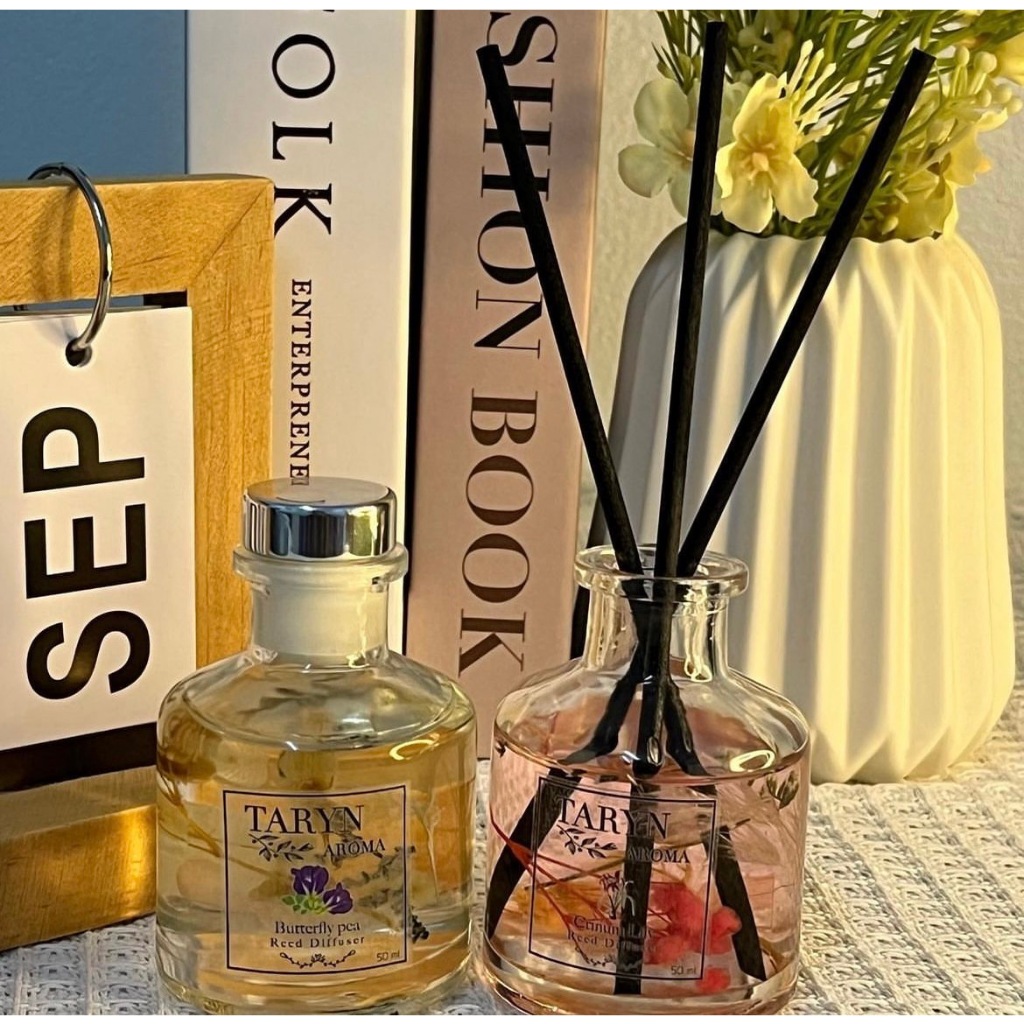 ก้านไม้หอมปรับอากาศ Reed diffuser ขนาด 50 ml By TarynAroma | Shopee ...