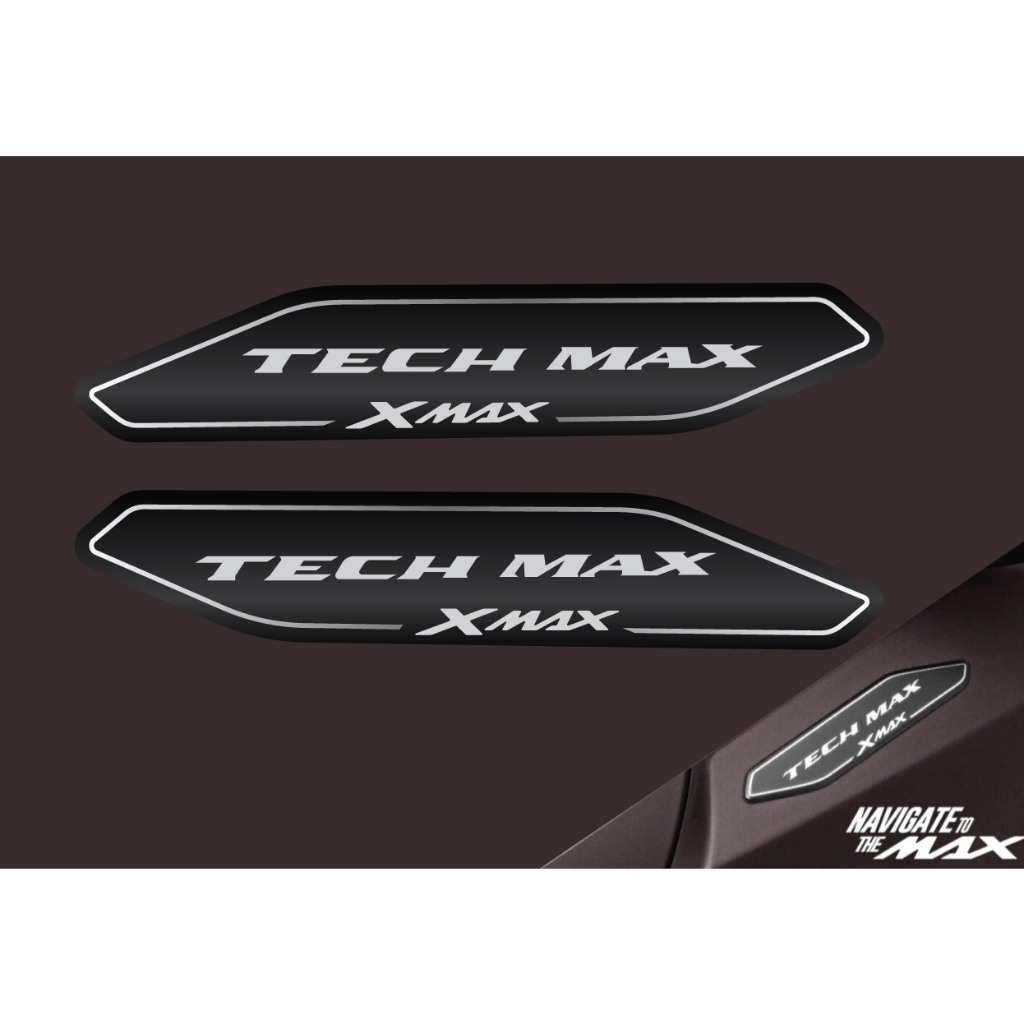 สติ๊กเกอร์ logo TECH MAX ตรงรุ่น XMAX (ไม่นูน) | Shopee Thailand