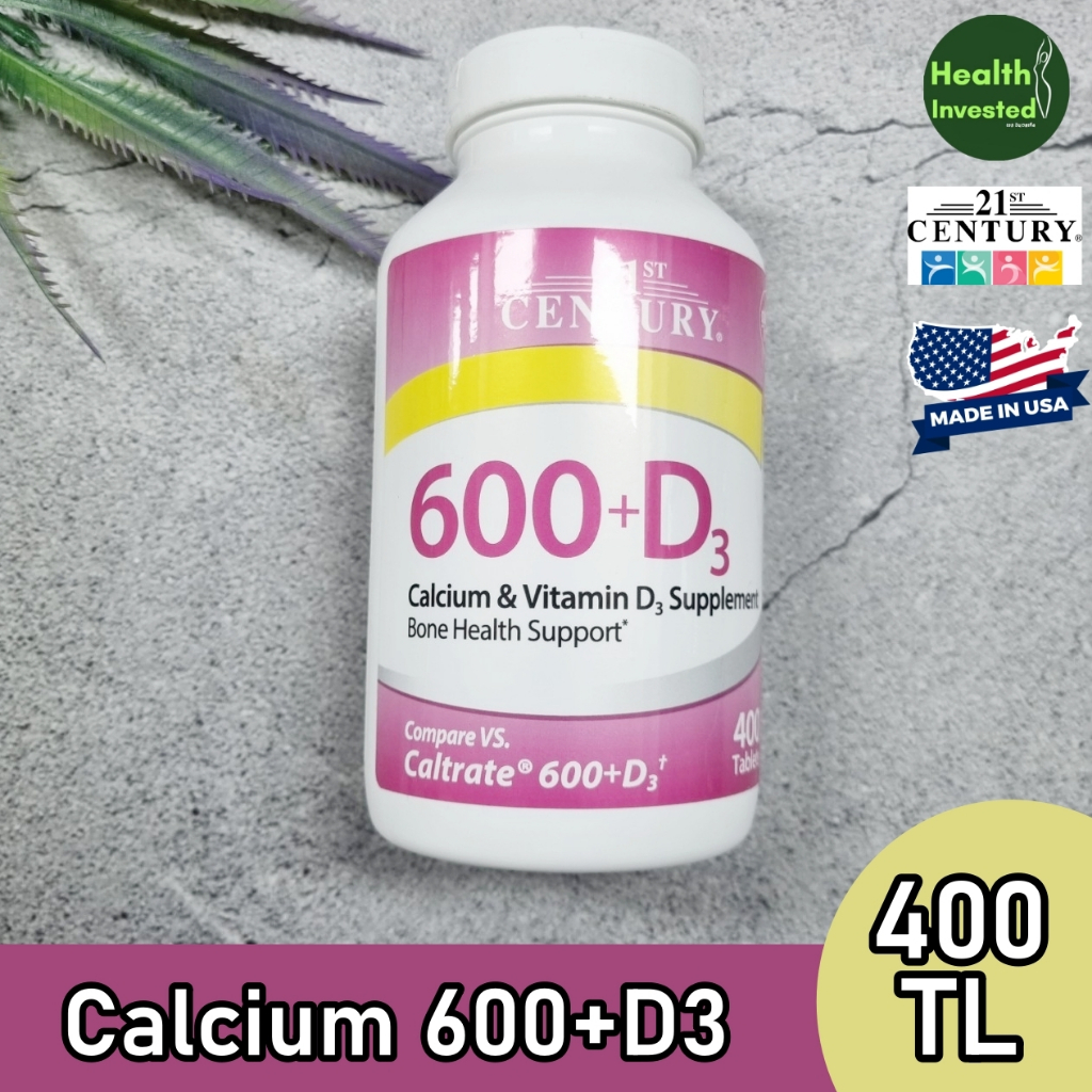 Calcium 600+D3 400 Tablets แคลเซียม | Shopee Thailand