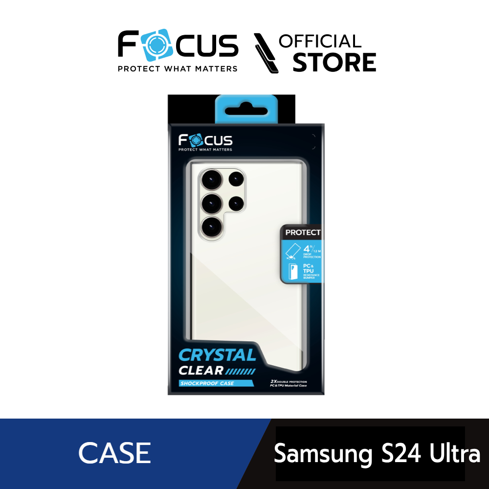 [Official] [Samsung S24 Series] Focus Case Crystal Clear - เคสสำหรับซัมซุง | Shopee Thailand