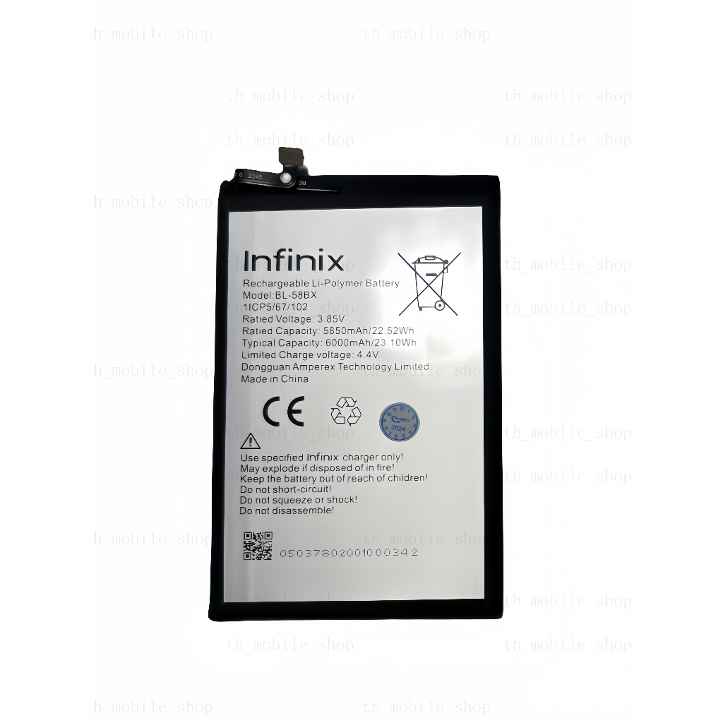 แบตเตอรี่ Battery infinix Hot 9 play model BL-58BX แบตเตอรี่ Infinix ...