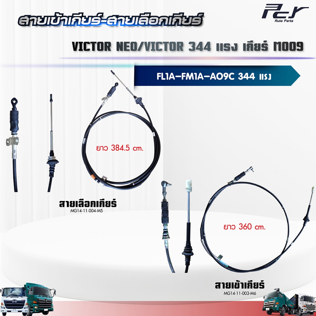 สายเข้าเกียร์ - สายเลือกเกียร์/ / M009 OD // VICTOR NEO // VICTOR ...