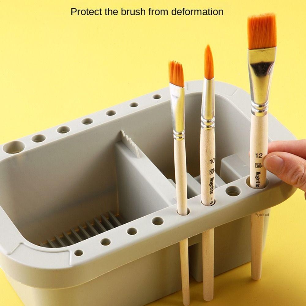 Shadow.rich Brush Washer ของแท้100% ถังล้างพู่กัน 3in1 มีจานสี 18 ช่อง ...