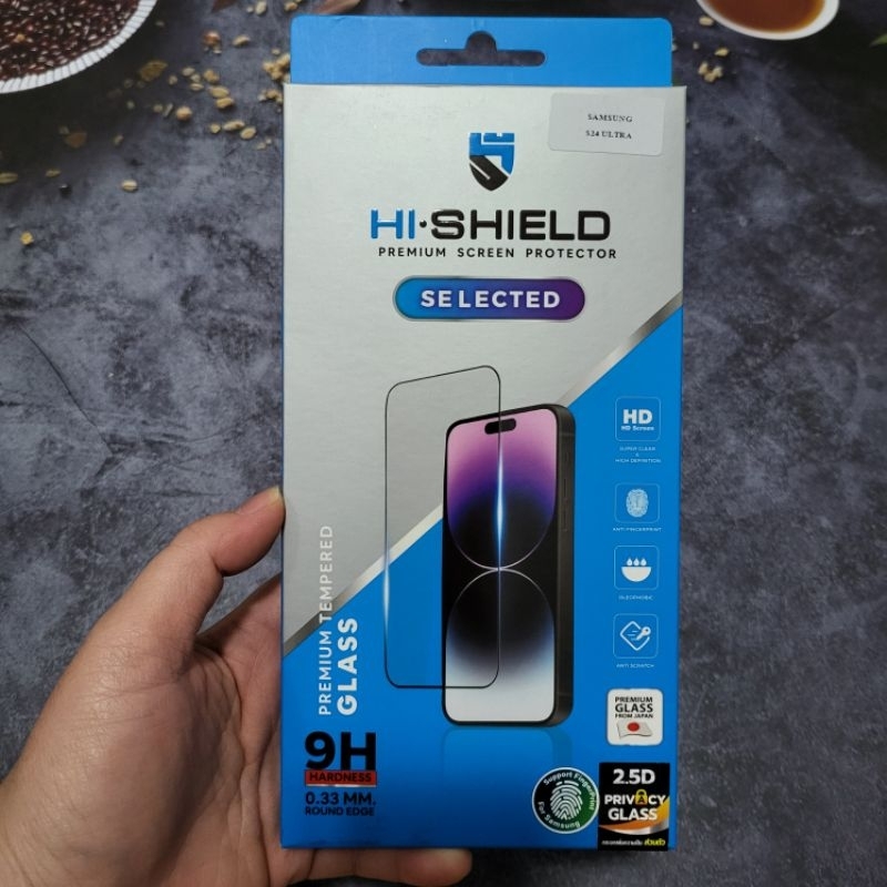 HiShield ฟิล์มกระจก Samsung S24 Ultra/S24 Plus/S24 กระจกกันมอง 2.5D HD Privacy Glass รองรับการ ...