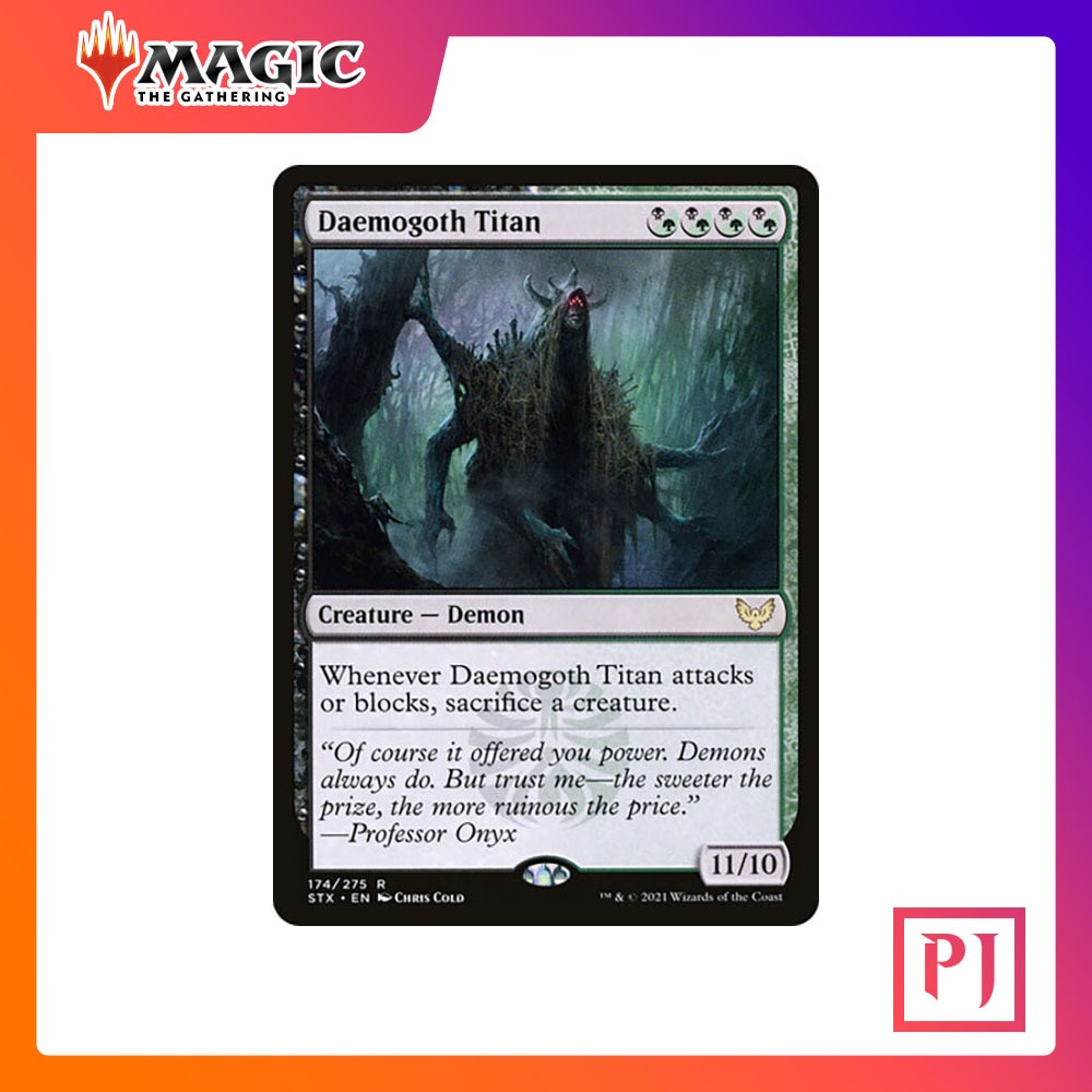 [MTG] Daemogoth Titan [STX] [MULTI] [RARE] [NORMAL] [ENG] (การ์ดเมจิค ...