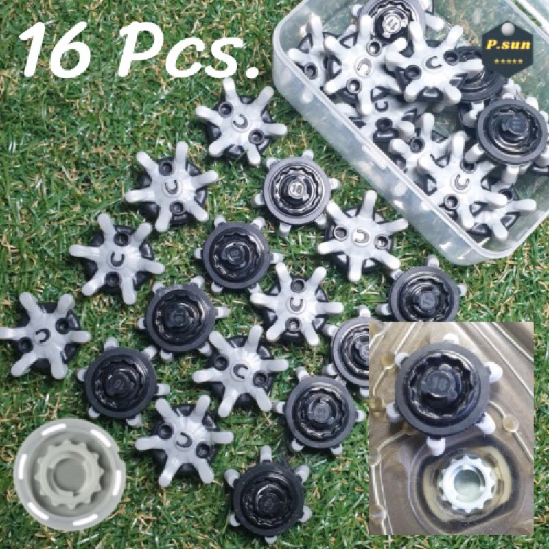 ปุ่มรองเท้ากอล์ฟ 14-18pcs./ ตัวขัน Spikes golf shoes แบบรุ่น Fast ...