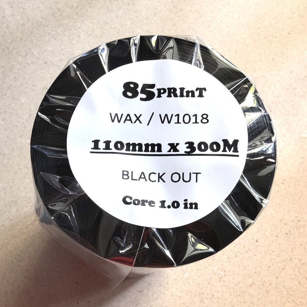 ริบบ้อน หมึกพิมพ์ พิมพ์ฉลาก ใบปะหน้า บาร์โค้ด Ribbon Wax Barcode ...