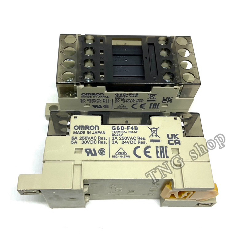 Omron G6D-F4B DC24V TERMINAL RELAY ช็อกเก็บตรีเลย์ หน้าคอนแทค 5A 250VAC 5A 30VDC | Shopee Thailand