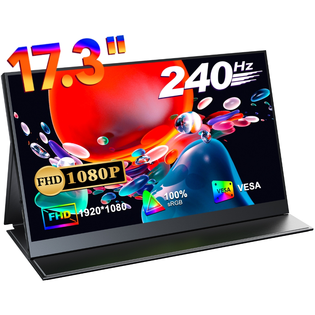 UPERFECT UGame K5 - 240Hz Gaming Monitor 17.3 Inch Portable Display For ...