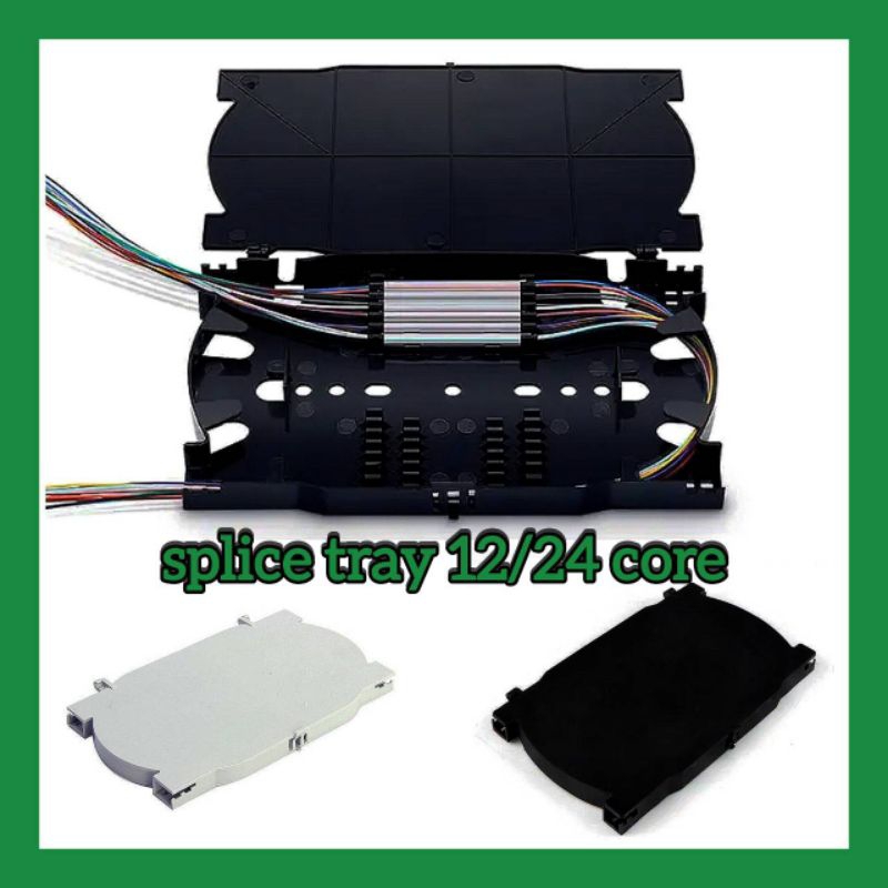 splice tray 12/24 core ถาดสไปรท์สายไฟเบอร์ออปติก ถาดเก็บสายรอยต่อจุด ...