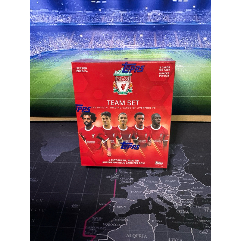 2023-24 Topps Liverpool Soccer Team Set Box กล่องสุ่ม การันตี 1 ลายเซ็น ...